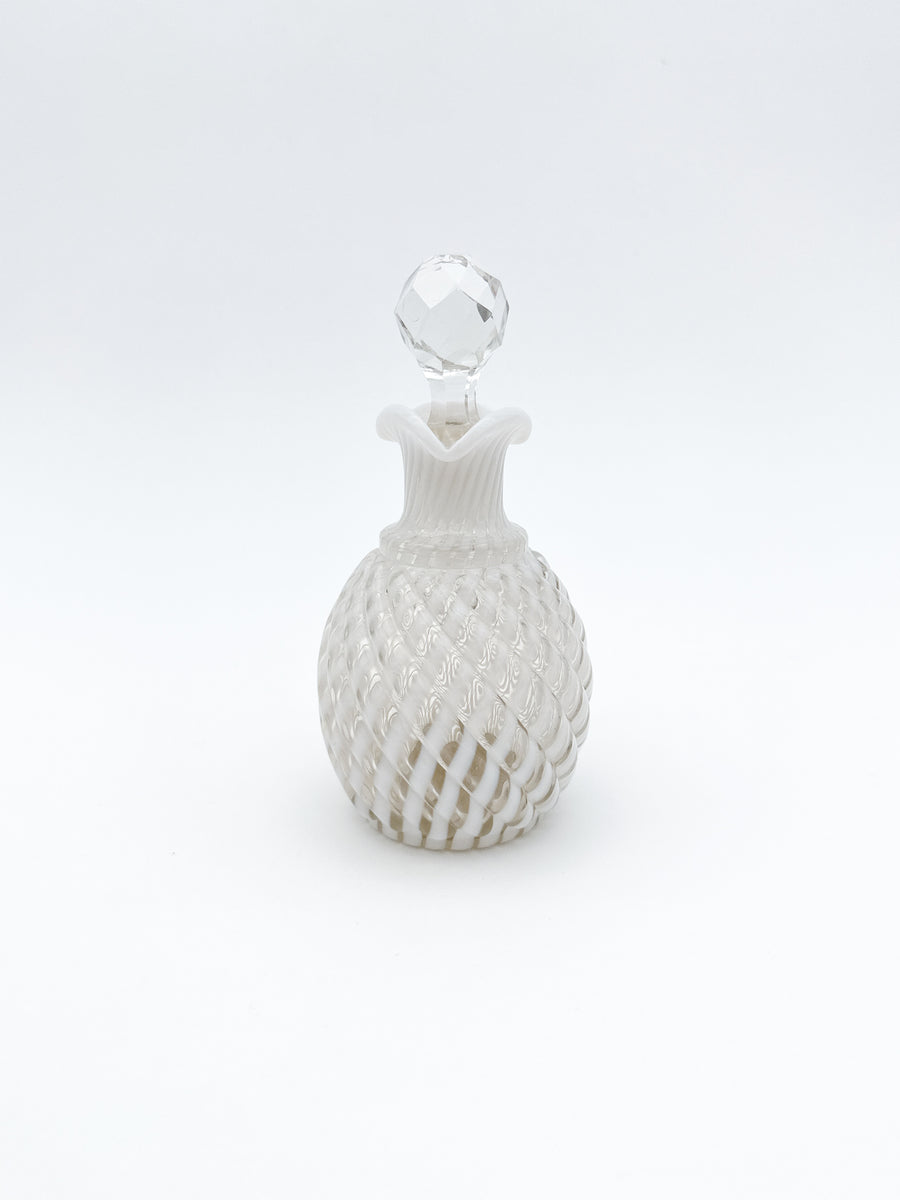 White Opalescent Glass Cruet – Objects Inanimate