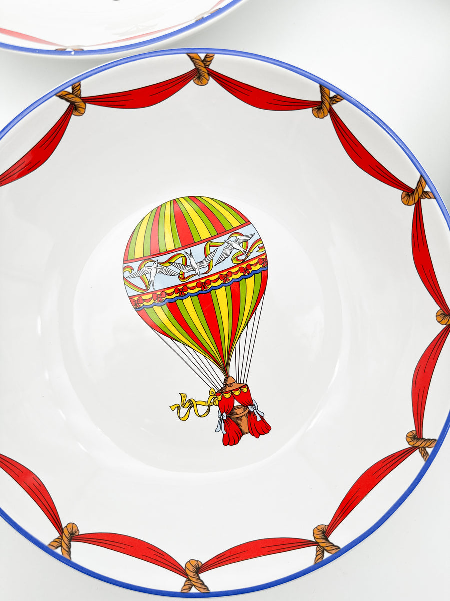 Tiffany Hot Air Balloon Plate, Drapes & Tassels – Objects Inanimate