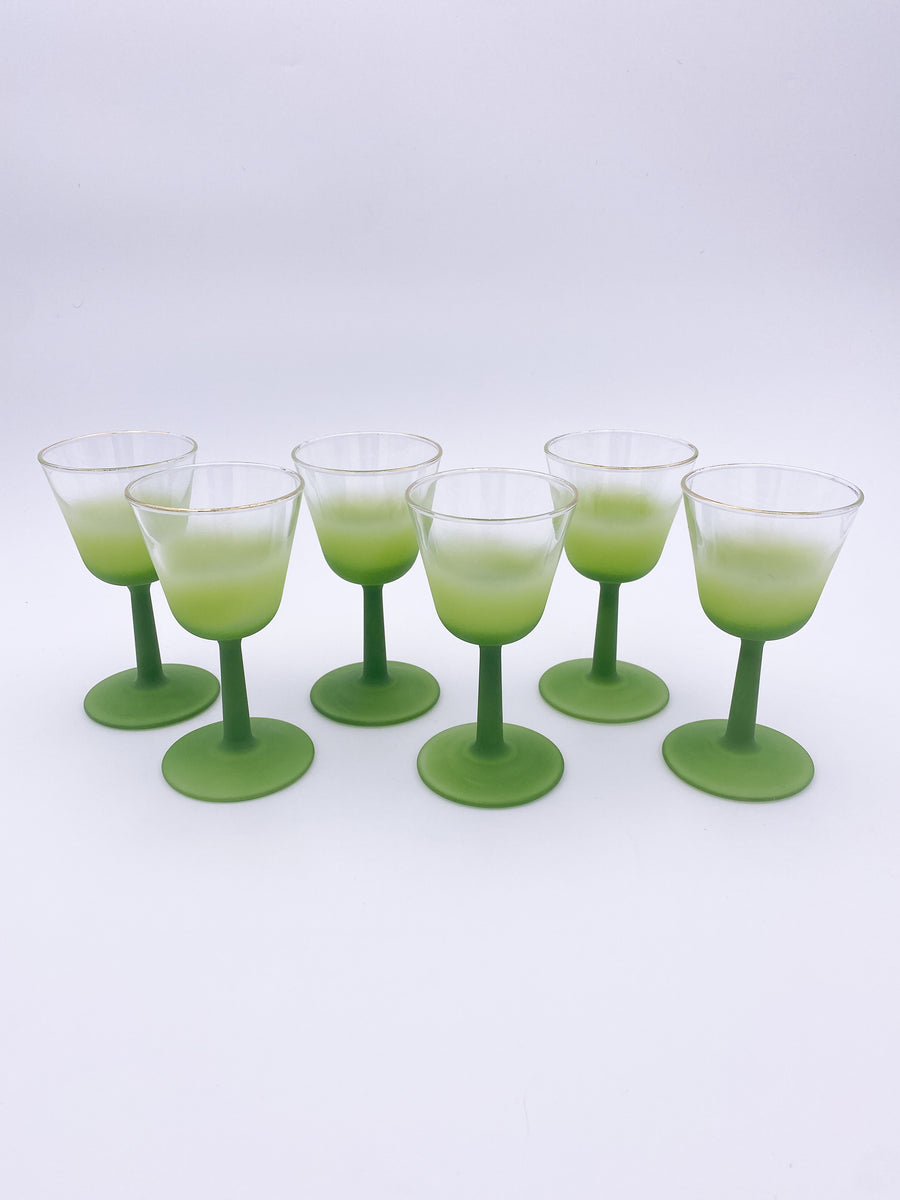Green Frosted Glass Set – Objects Inanimate